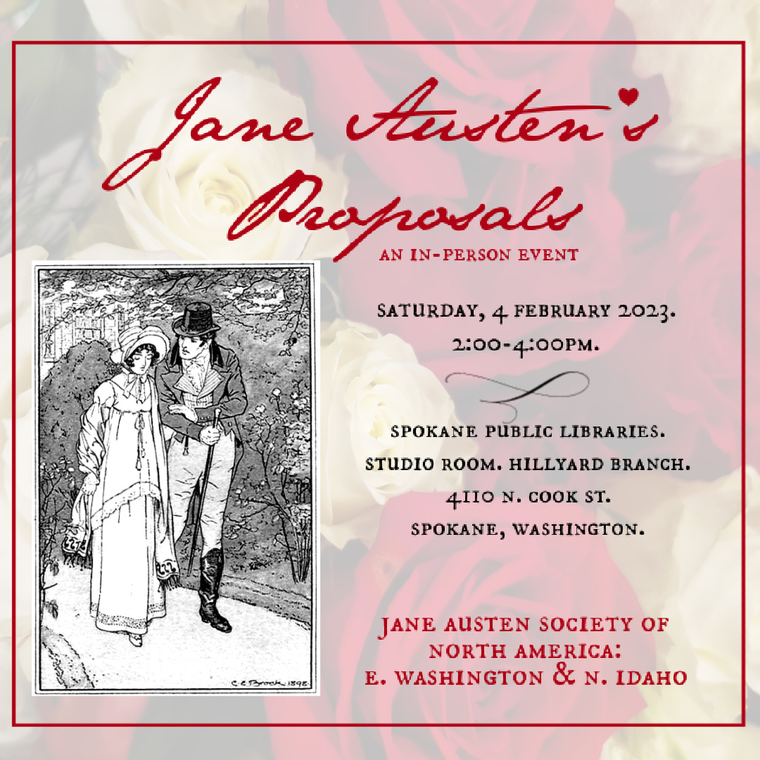 Jane Austen's Proposals at the Spokane Public Library in Hillyard ...
